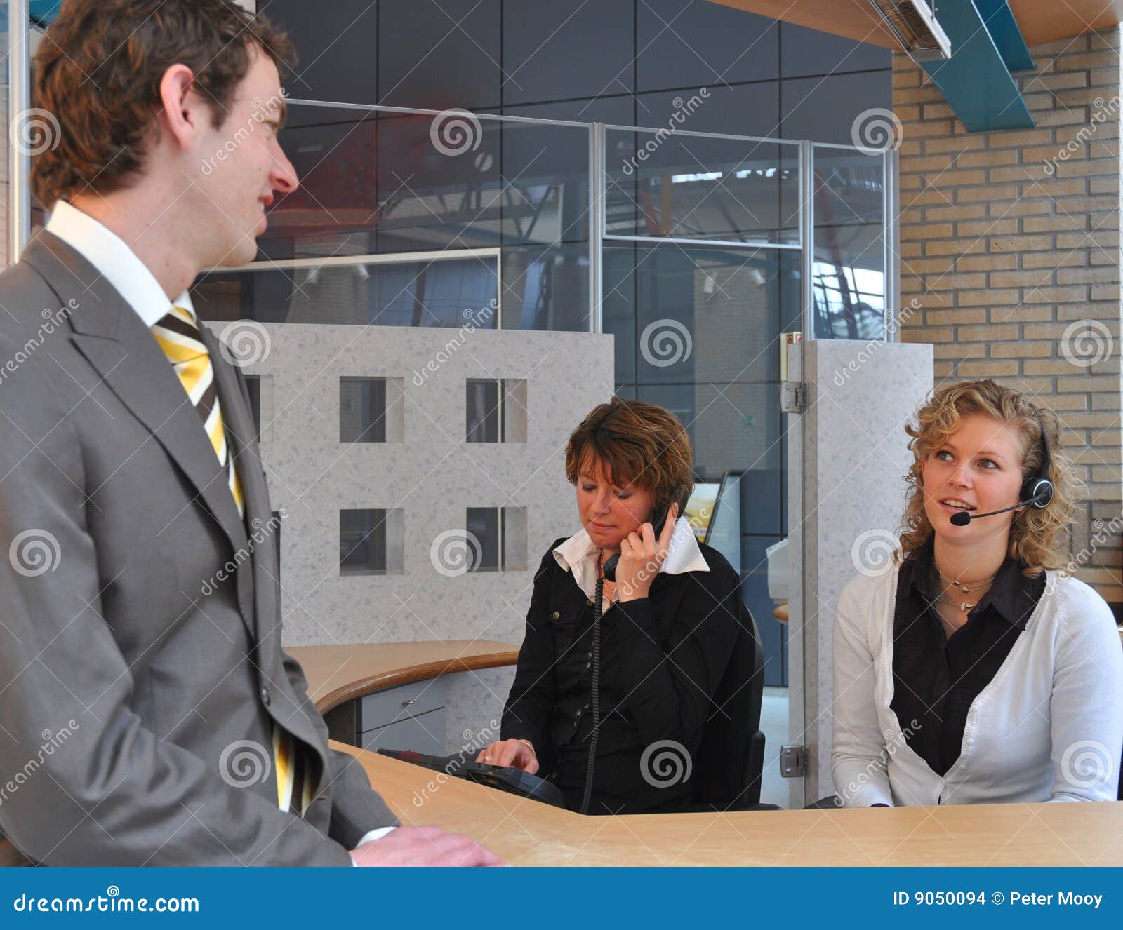Business Men Waiting at Reception Stock Photo - Image of caucasian ...
