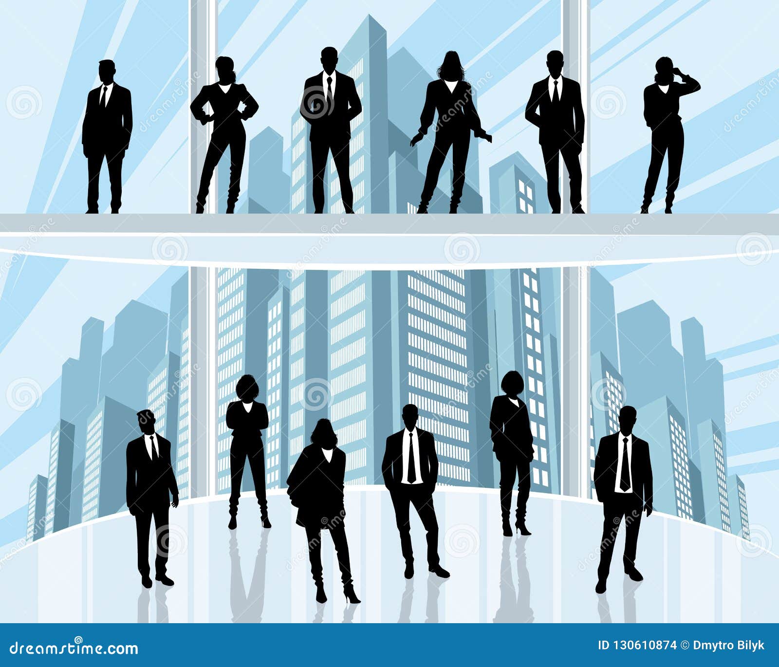 Business men and women stock vector. Illustration of business - 130610874