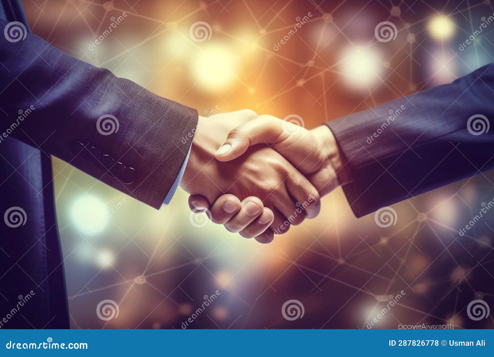 Business Merger: Handshake for Successful Teamwork. AI Stock Photo ...