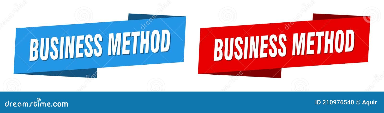 Business Method Banner. Business Method Ribbon Label Sign Set Stock ...