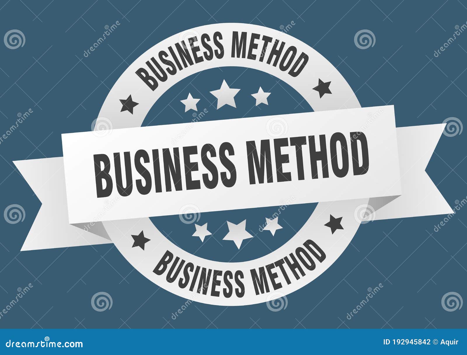 Business Method Round Ribbon Isolated Label. Business Method Sign Stock ...