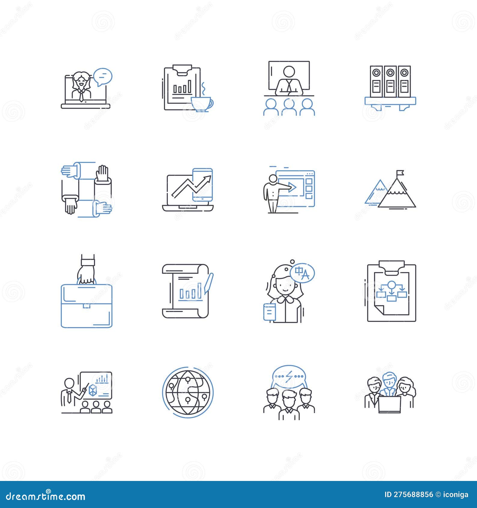 Business Methodology Line Icons Collection. Strategy, Innovate ...