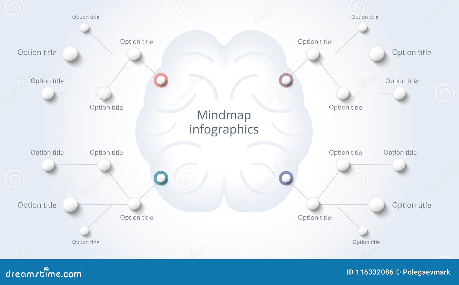 Business Mind Map Infographics with Step Segments. Circular Corp Stock ...