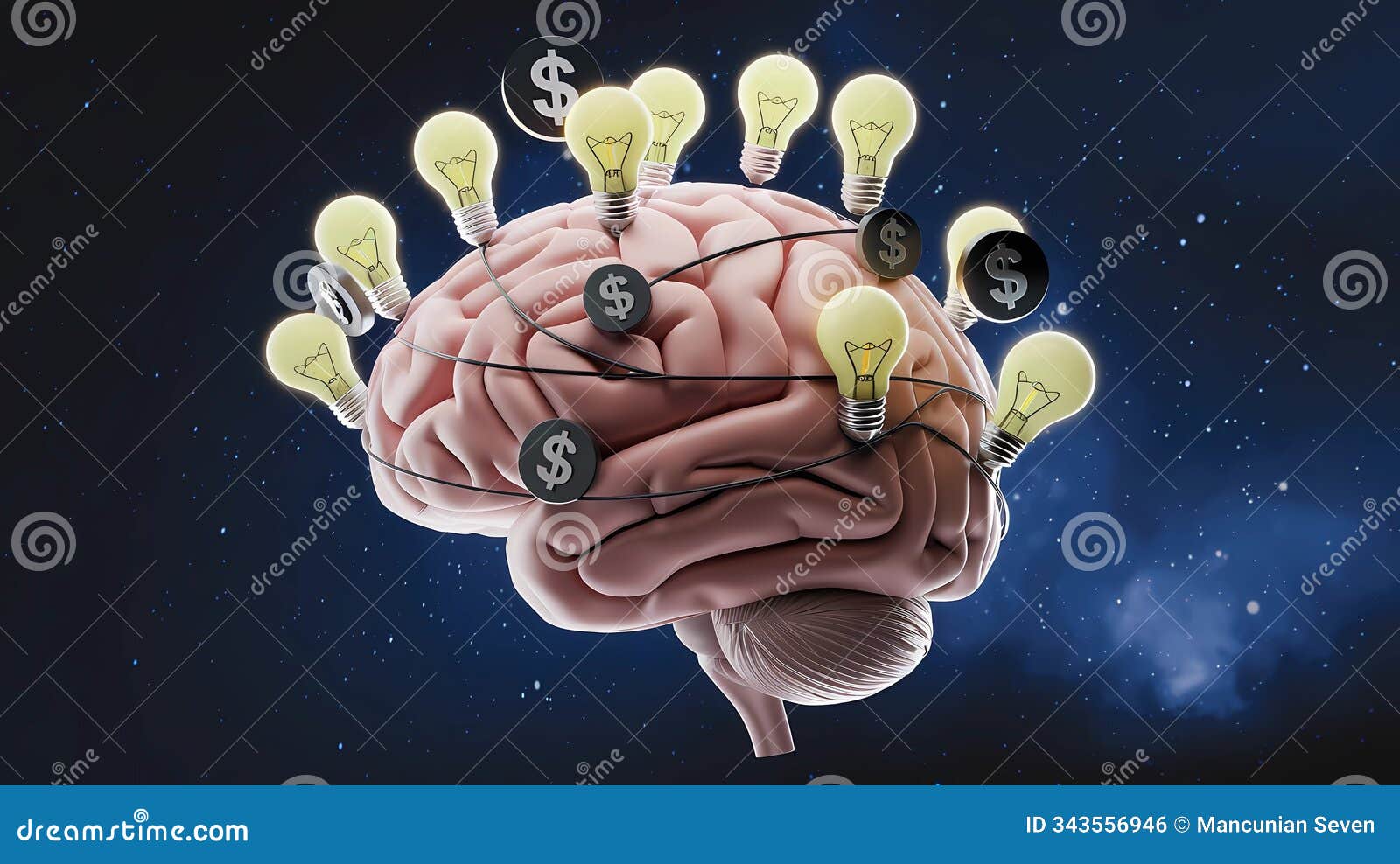 Business Mindset, Strategy and Mindfulness Concept Stock Illustration ...