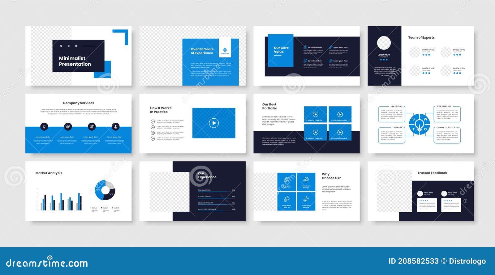 Business Minimal Slides Presentation Background Template. Business ...