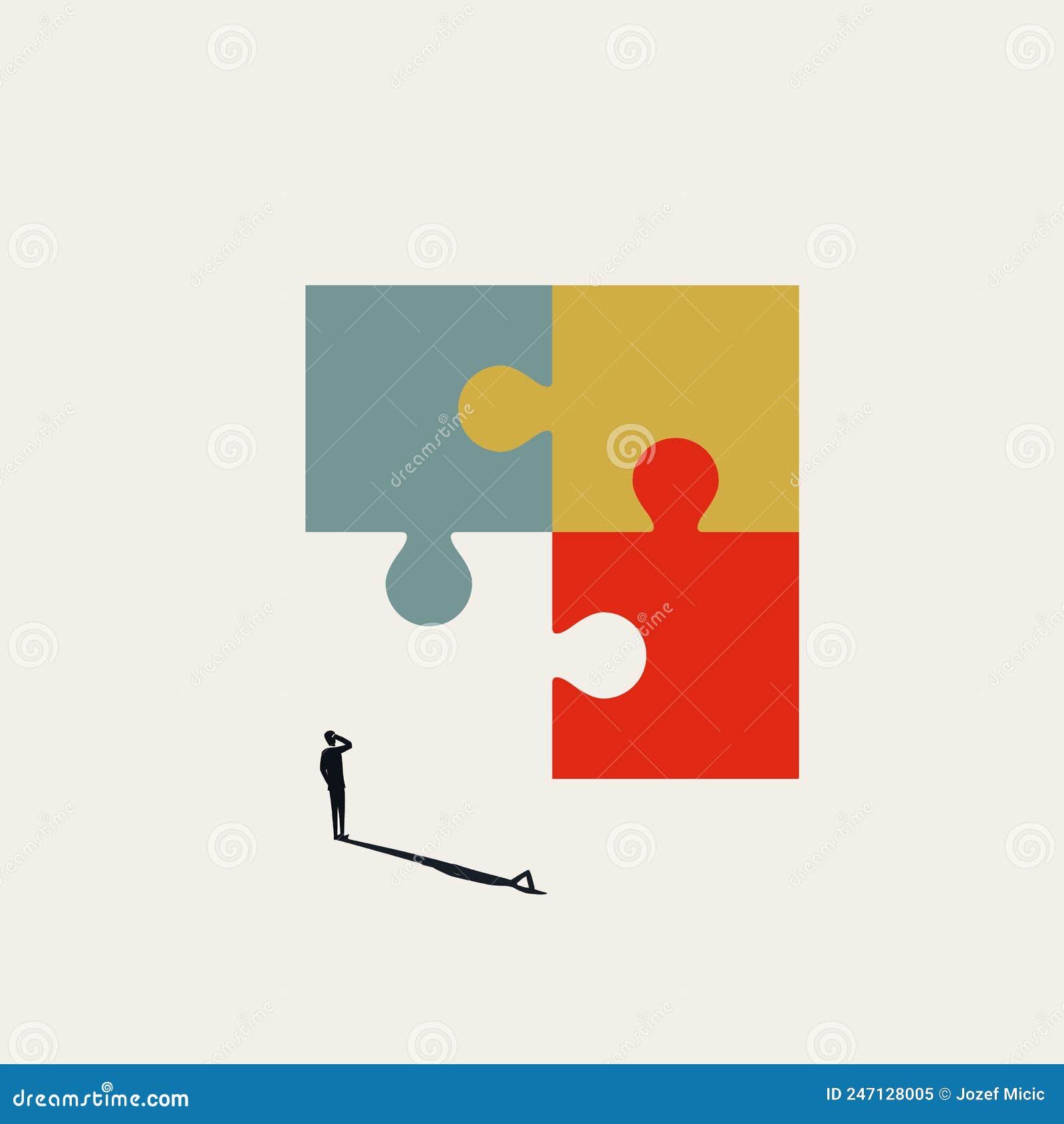 Business Missing Puzzle Piece Vector Concept. Symbol of Solution ...