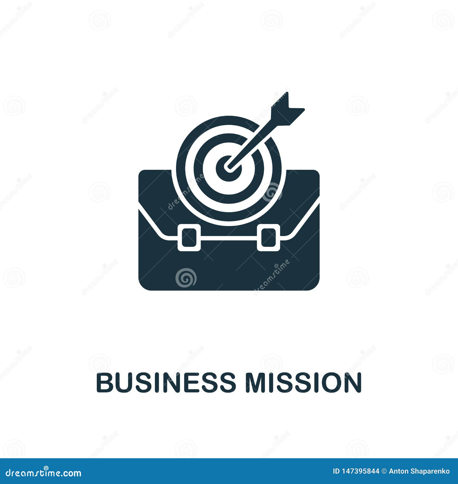 Business Mission Icon. Creative Element Design from Business Strategy ...