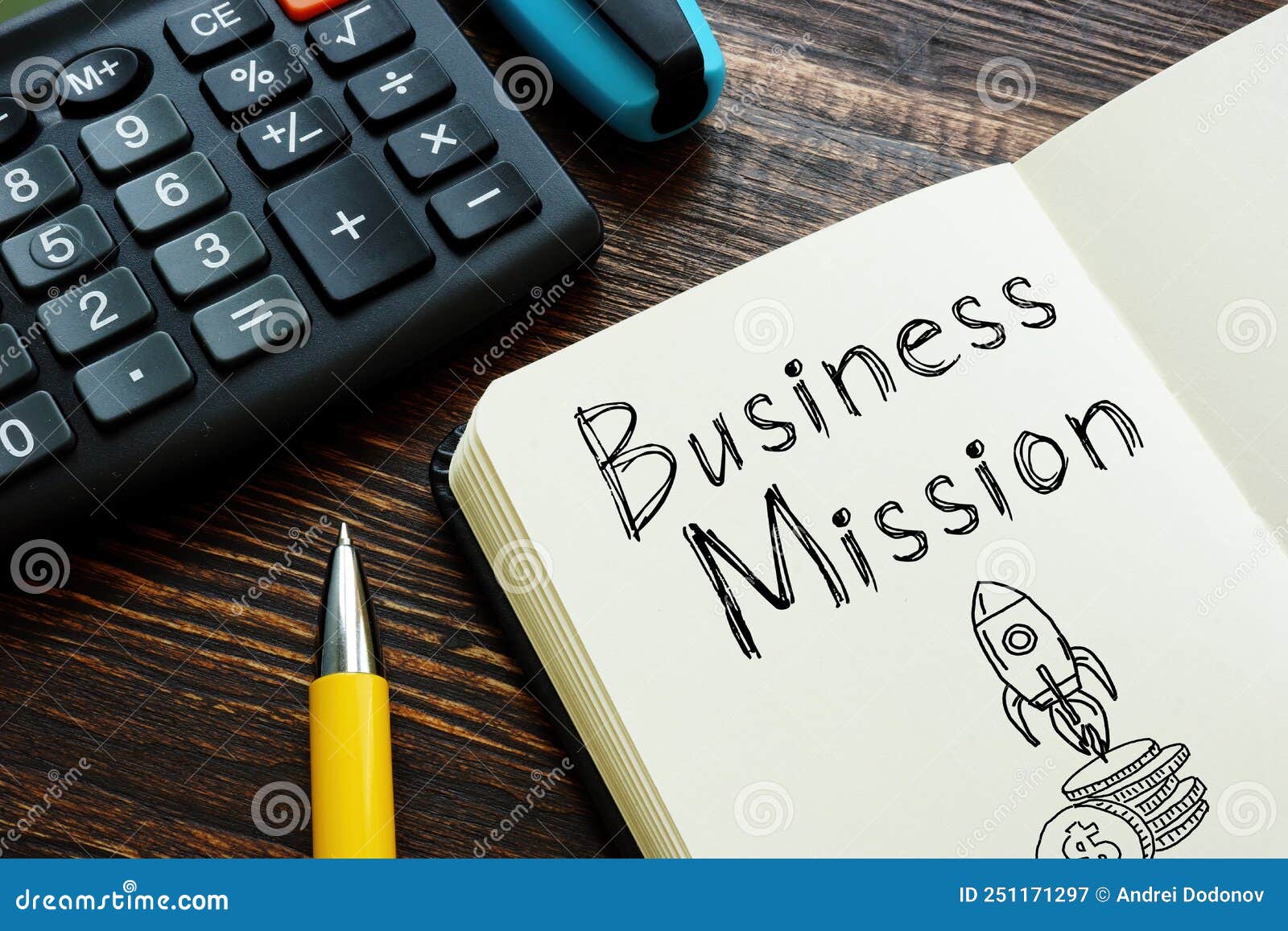 Business Mission is Shown Using the Text Stock Image - Image of concept ...