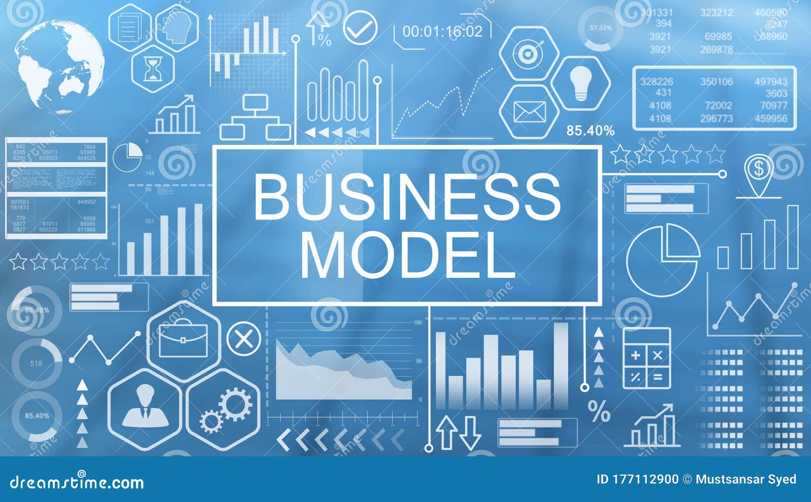 Business Model, Animated Typography Stock Illustration - Illustration ...