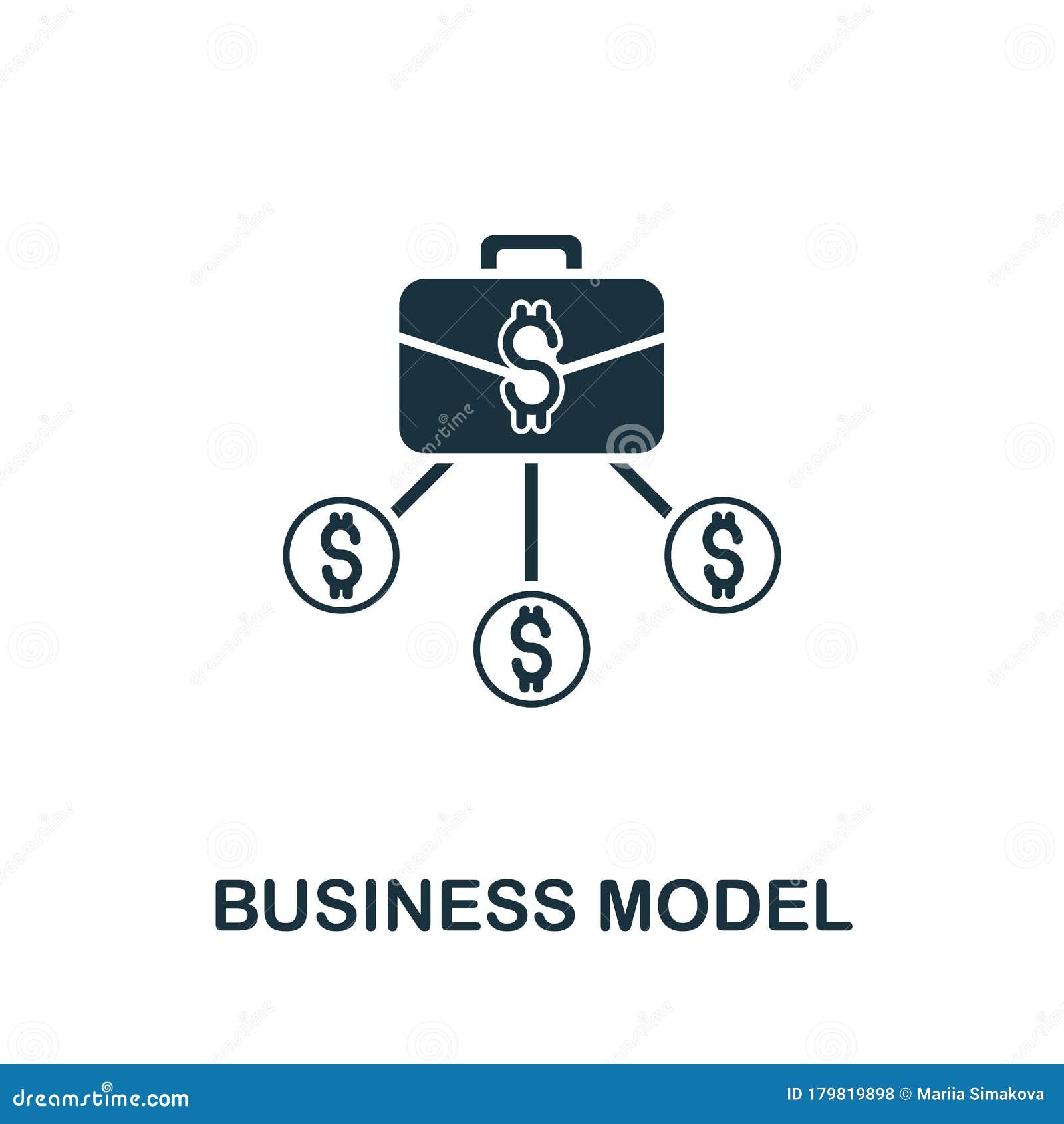 Business Model Icon From Digitalization Collection Simple Line