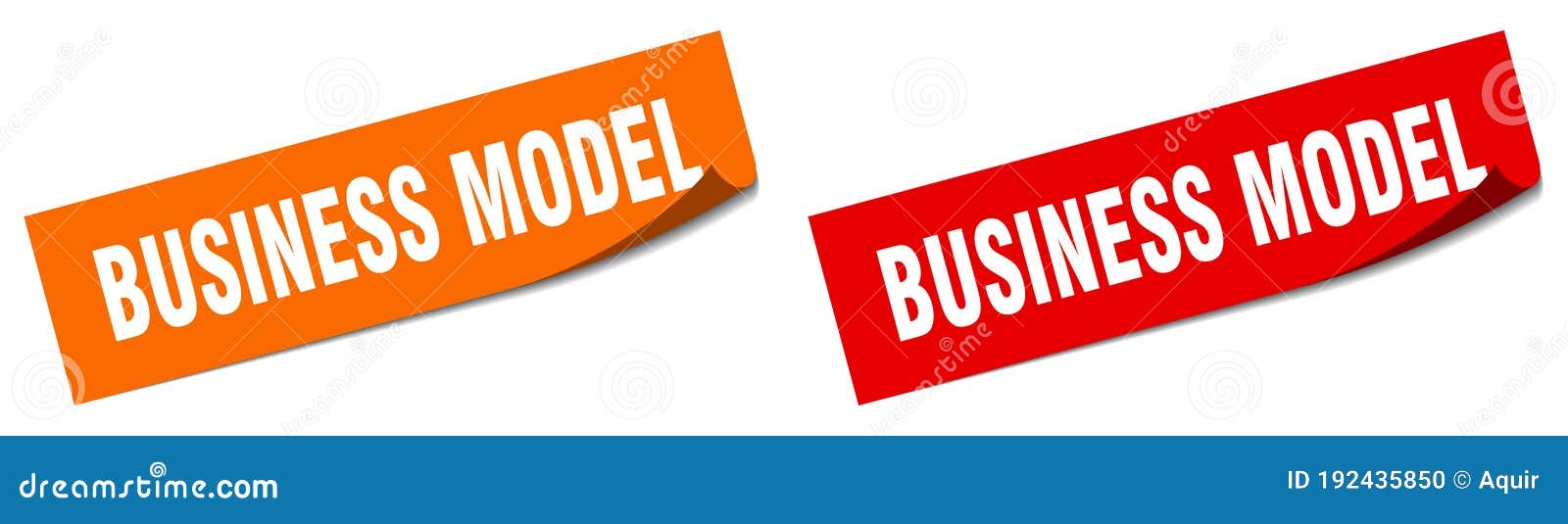 Business Model Sticker. Business Model Sign Set Stock Vector ...