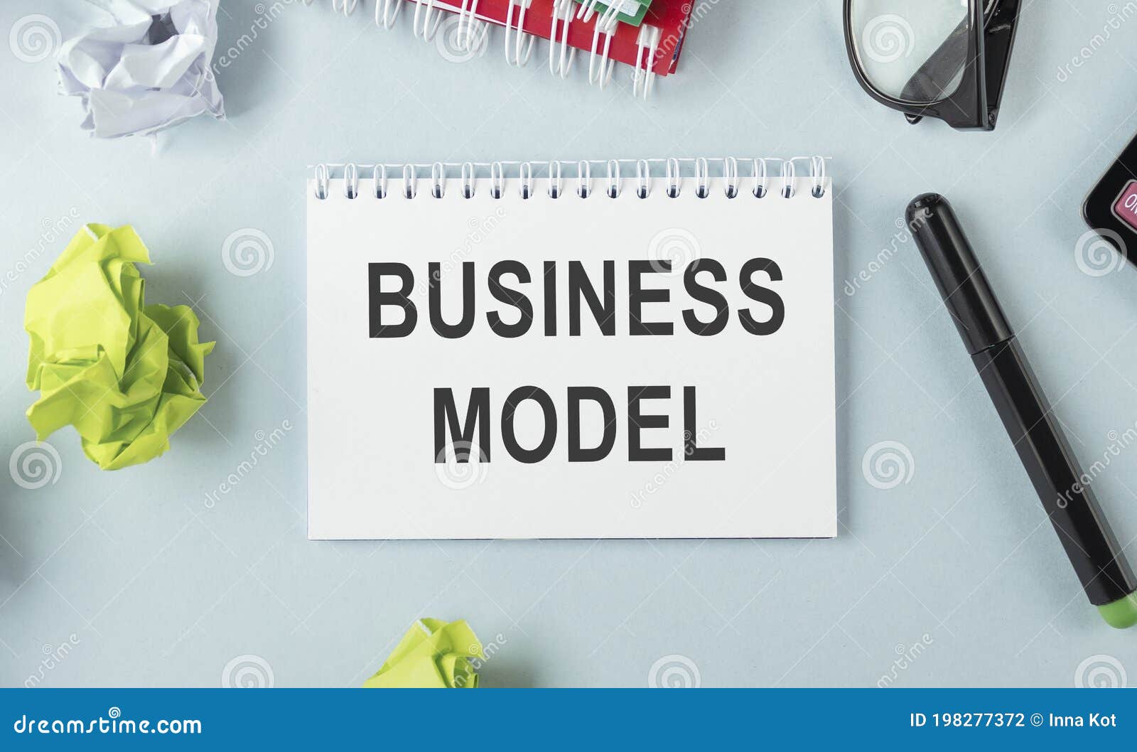 Business Model Text Written on a Notebook Stock Photo - Image of ...