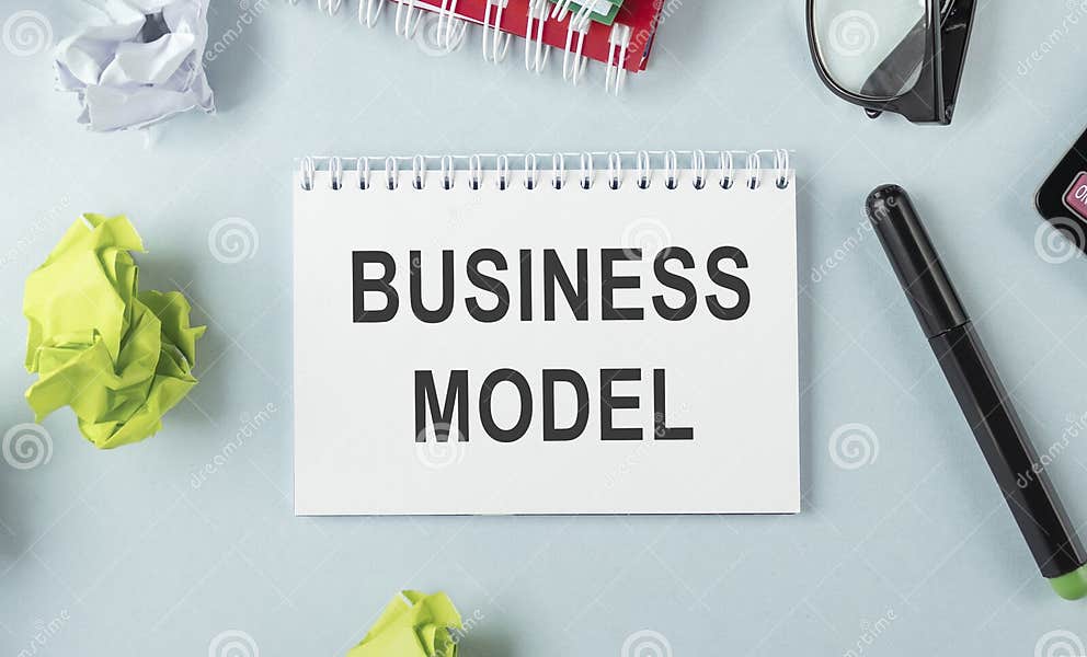 Business Model Text Written on a Notebook Stock Photo - Image of ...