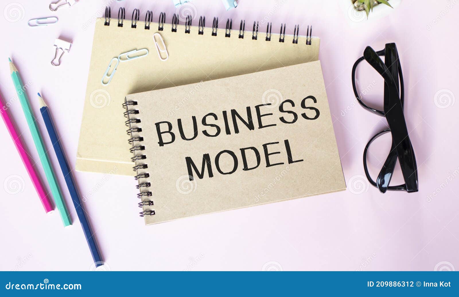 Business Model Text Written on a Notebook Stock Photo - Image of ...