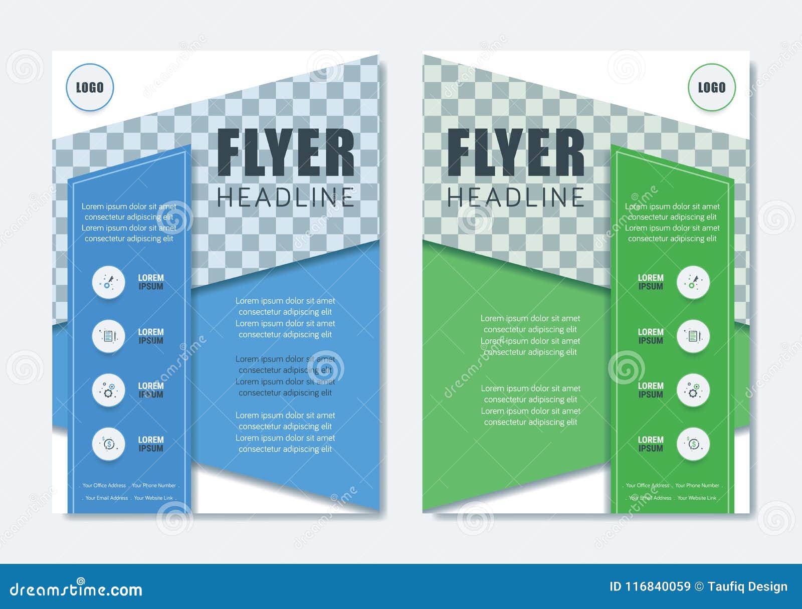 Business Modern Brochure Template. Minimalist Clean Flyer Layout Stock ...