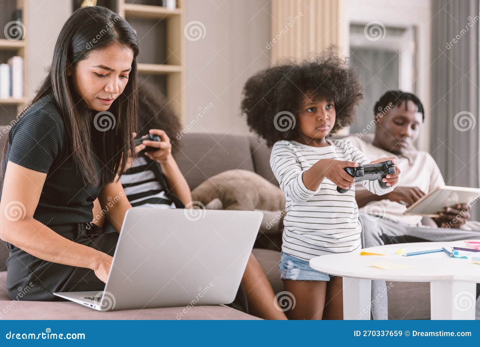 Business Mom Working Woman Busy Mother Holiday Wireless Work On Laptop