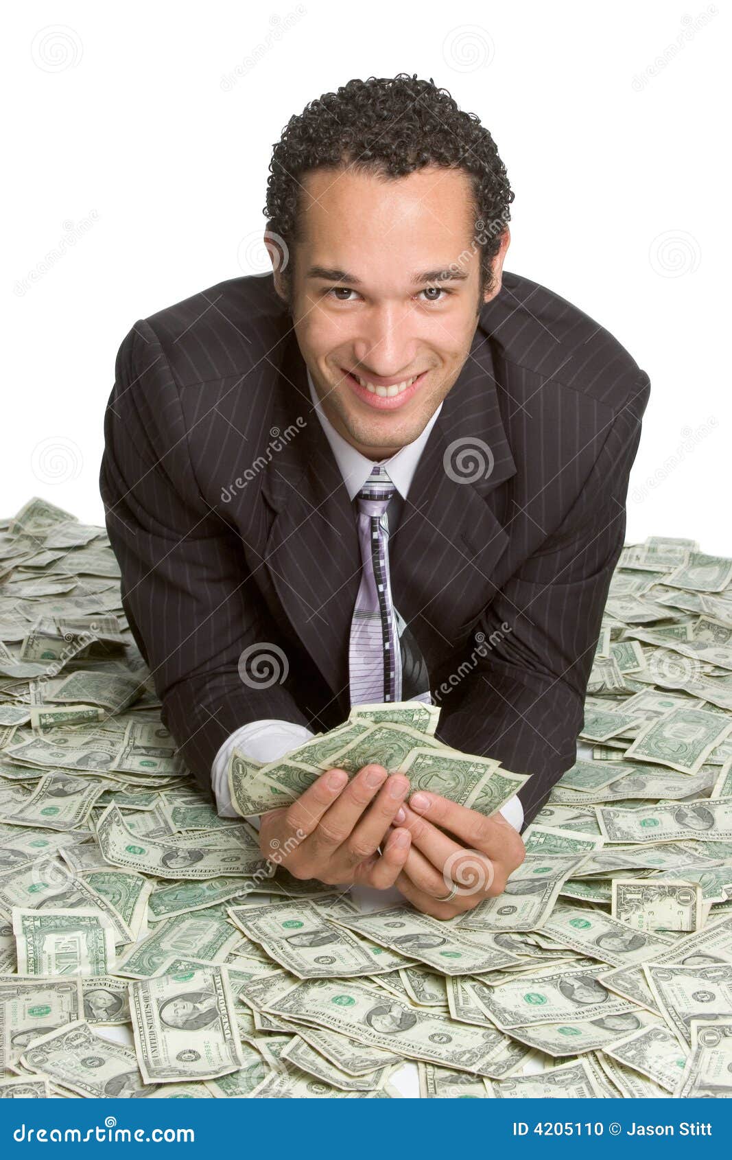 Business Money Man stock photo. Image of pile, african - 4205110