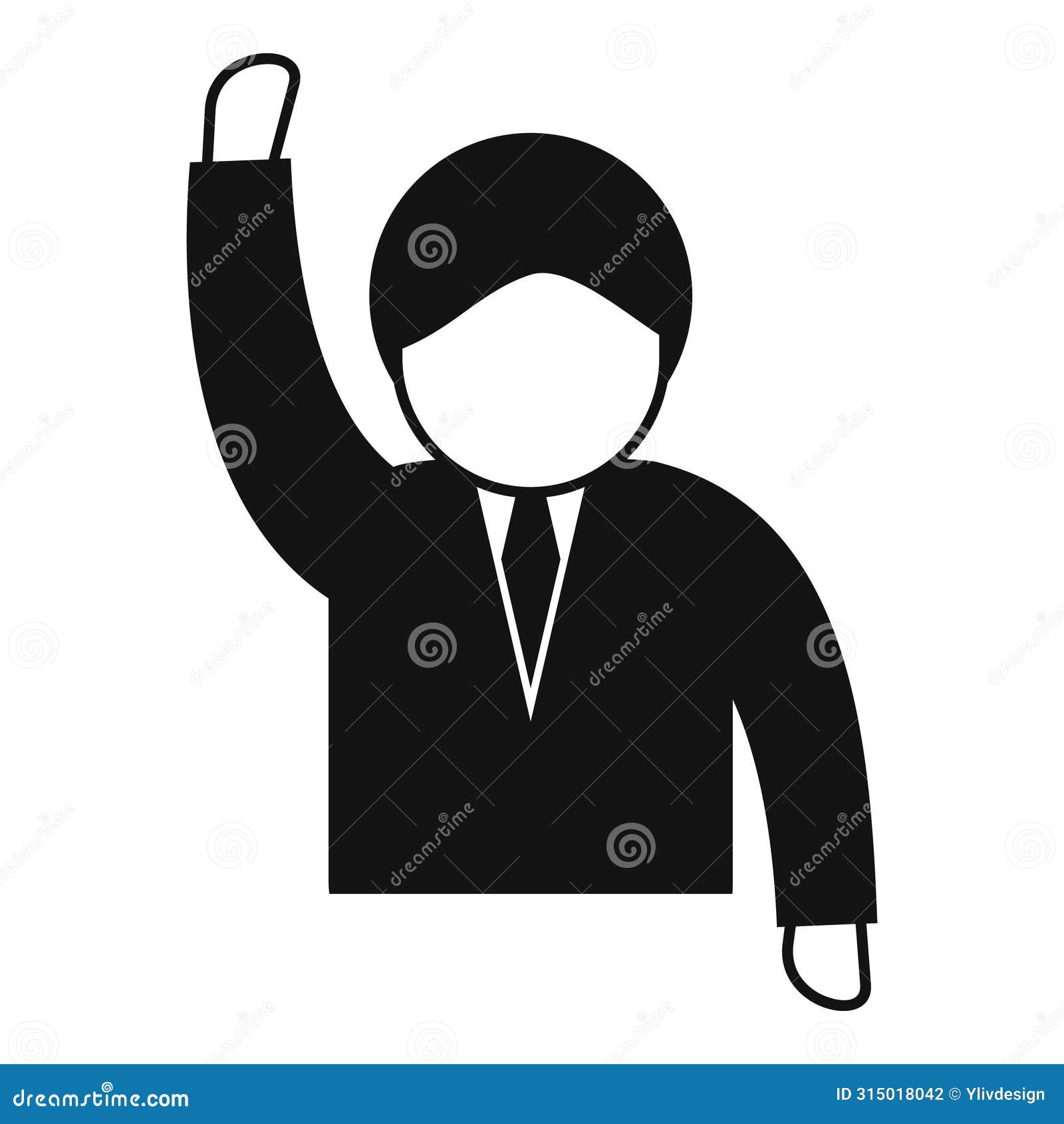 Business Motivational Speaker Icon Simple Vector Speech Orator Stock Vector Illustration Of