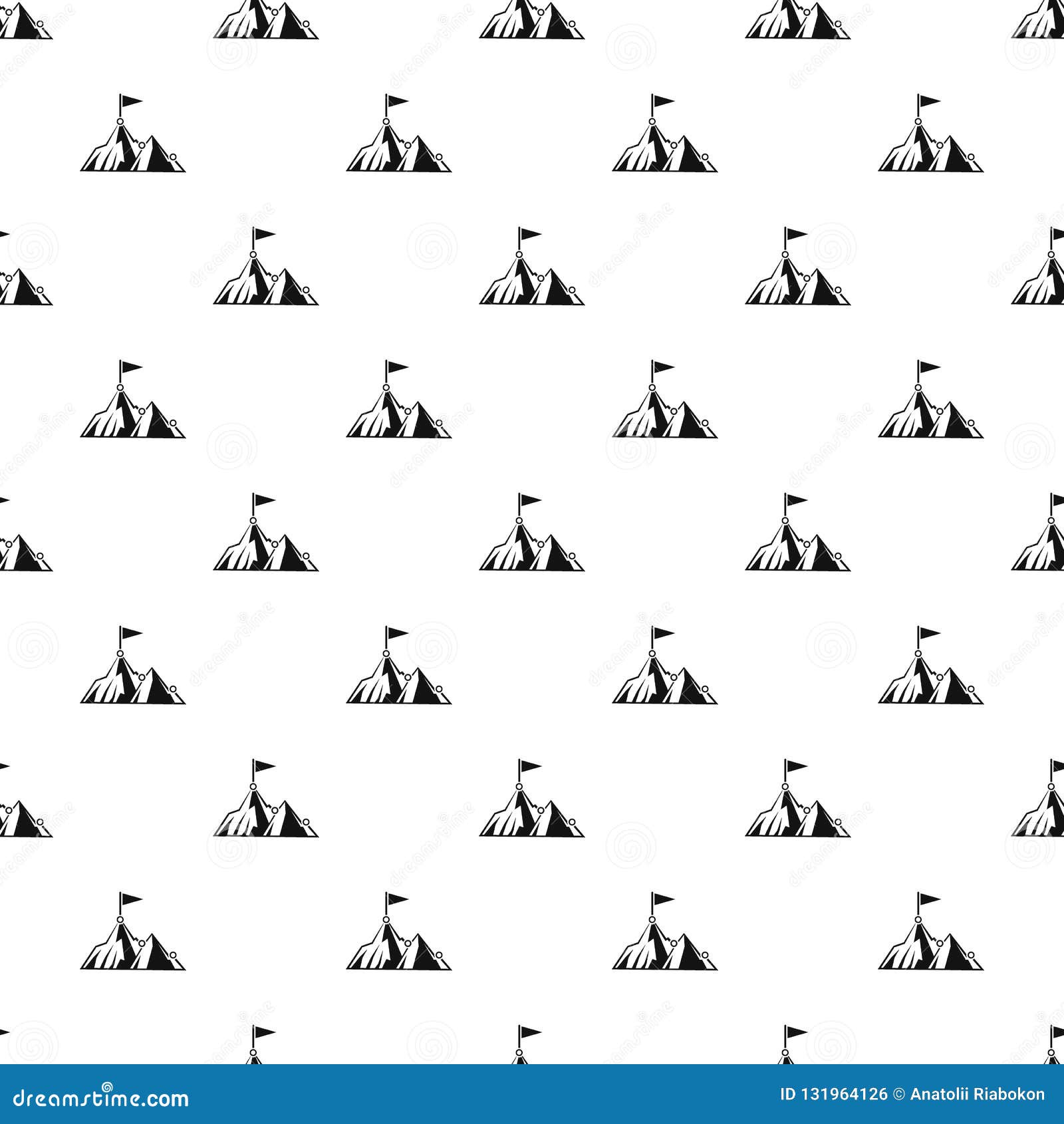 Business Mountain Target Pattern Seamless Vector Stock Vector ...