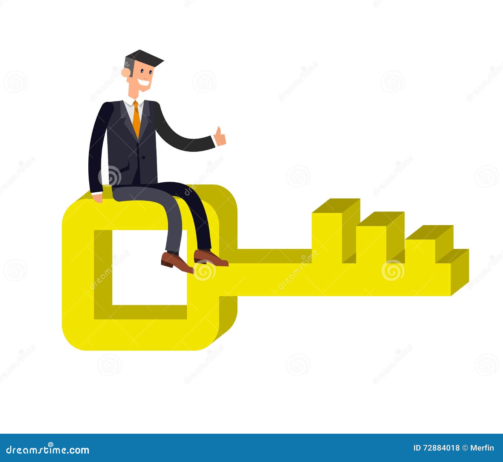 Business Movement Towards Solution Concept Stock Vector - Illustration ...