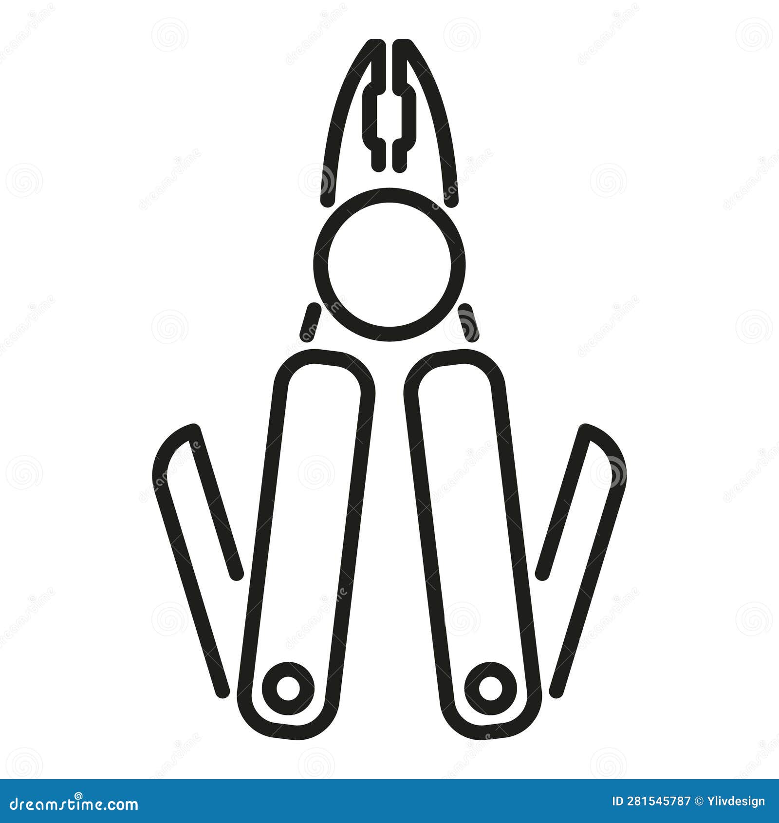 Business Multitool Icon Outline Vector. Army Knife Stock Illustration ...