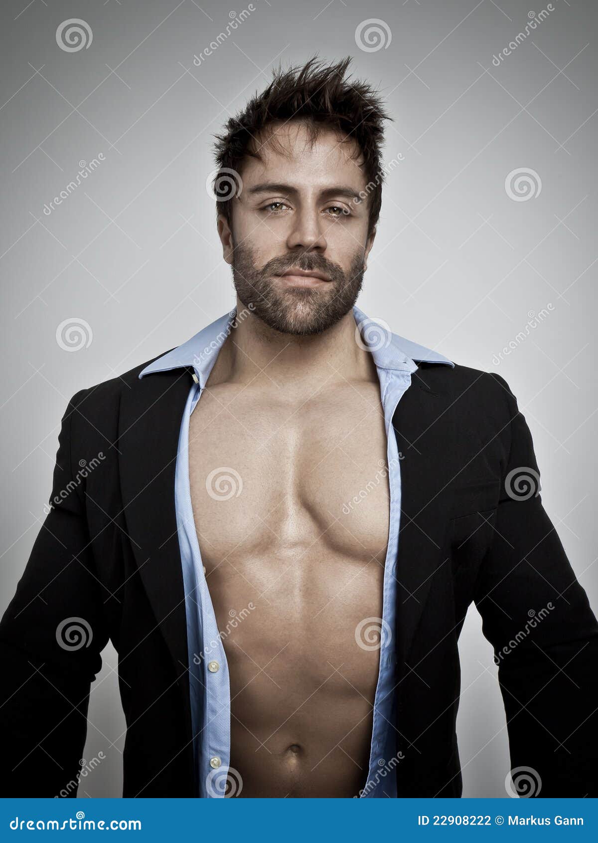 Business and muscles stock photo. Image of muscles, hair - 22908222