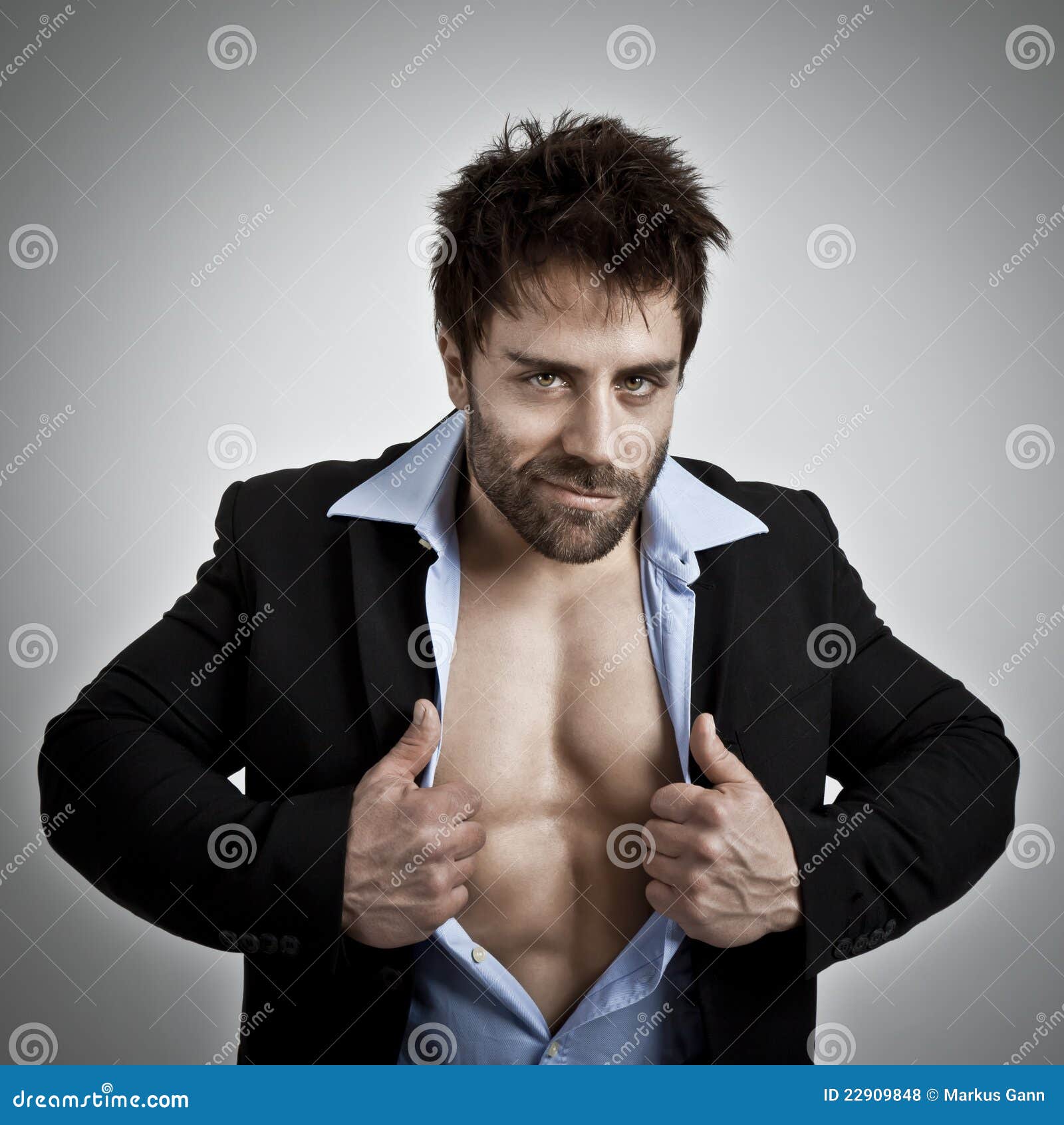 Business and muscles stock photo. Image of chest, caucasian - 22909848