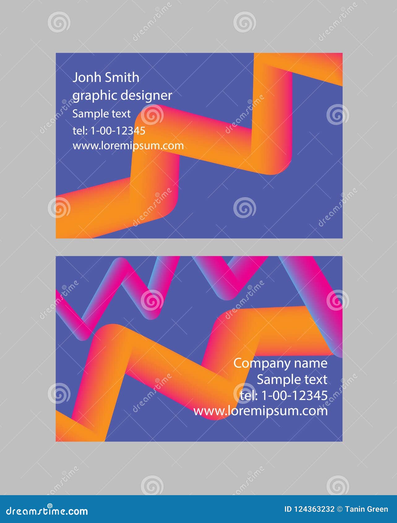 Business, Name Card 3d Text Vector Stock Vector - Illustration of ...