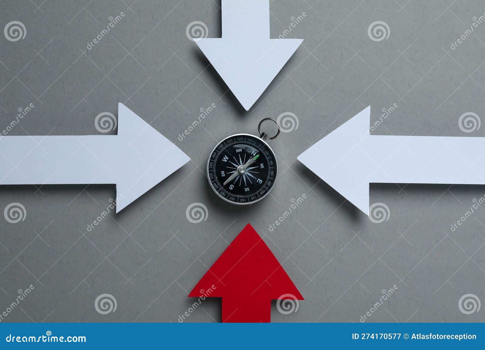 Business Navigate Concept with Compass and Arrows Stock Image - Image ...
