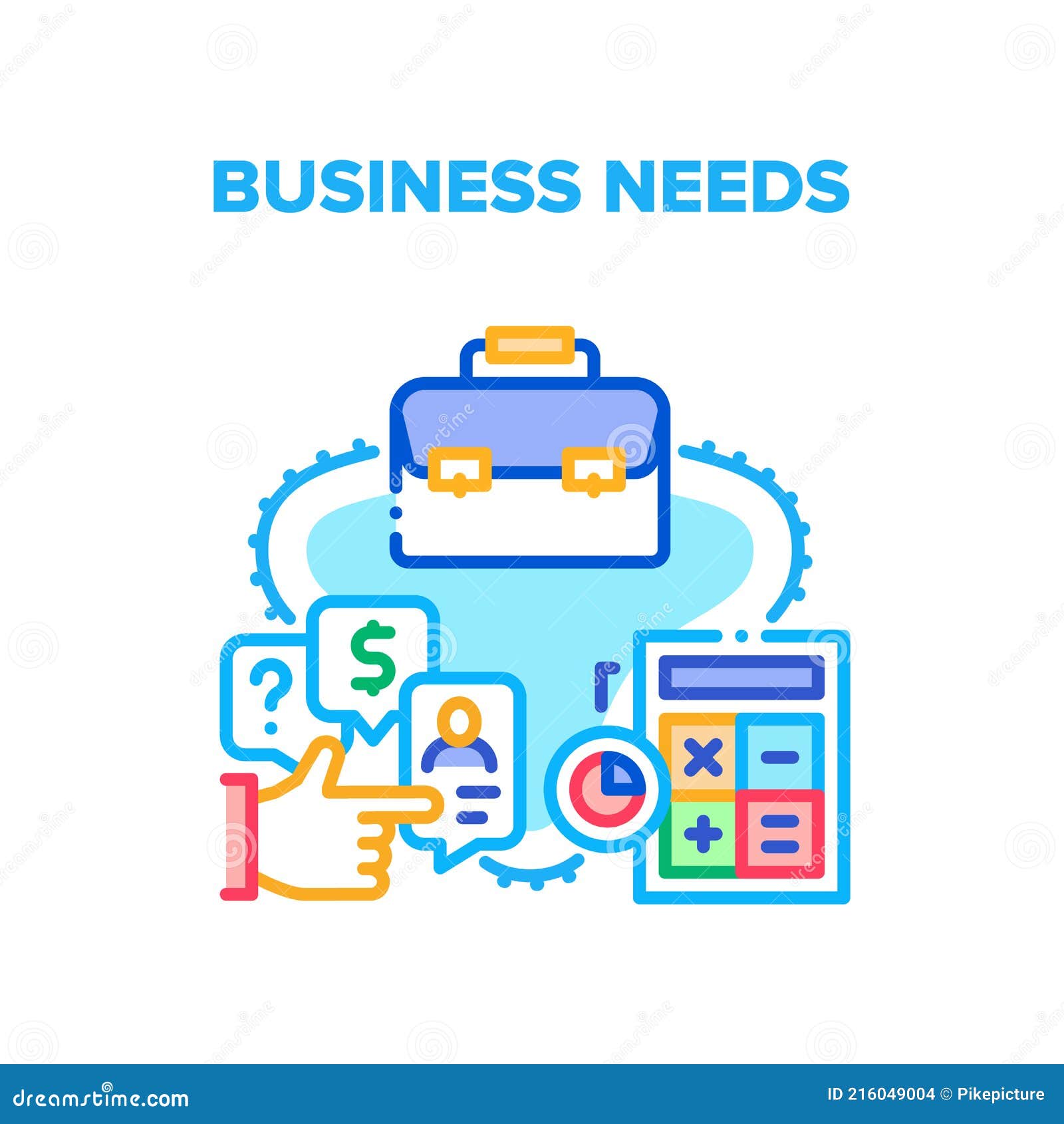Business Needs Vector Concept Color Illustration Stock Vector ...