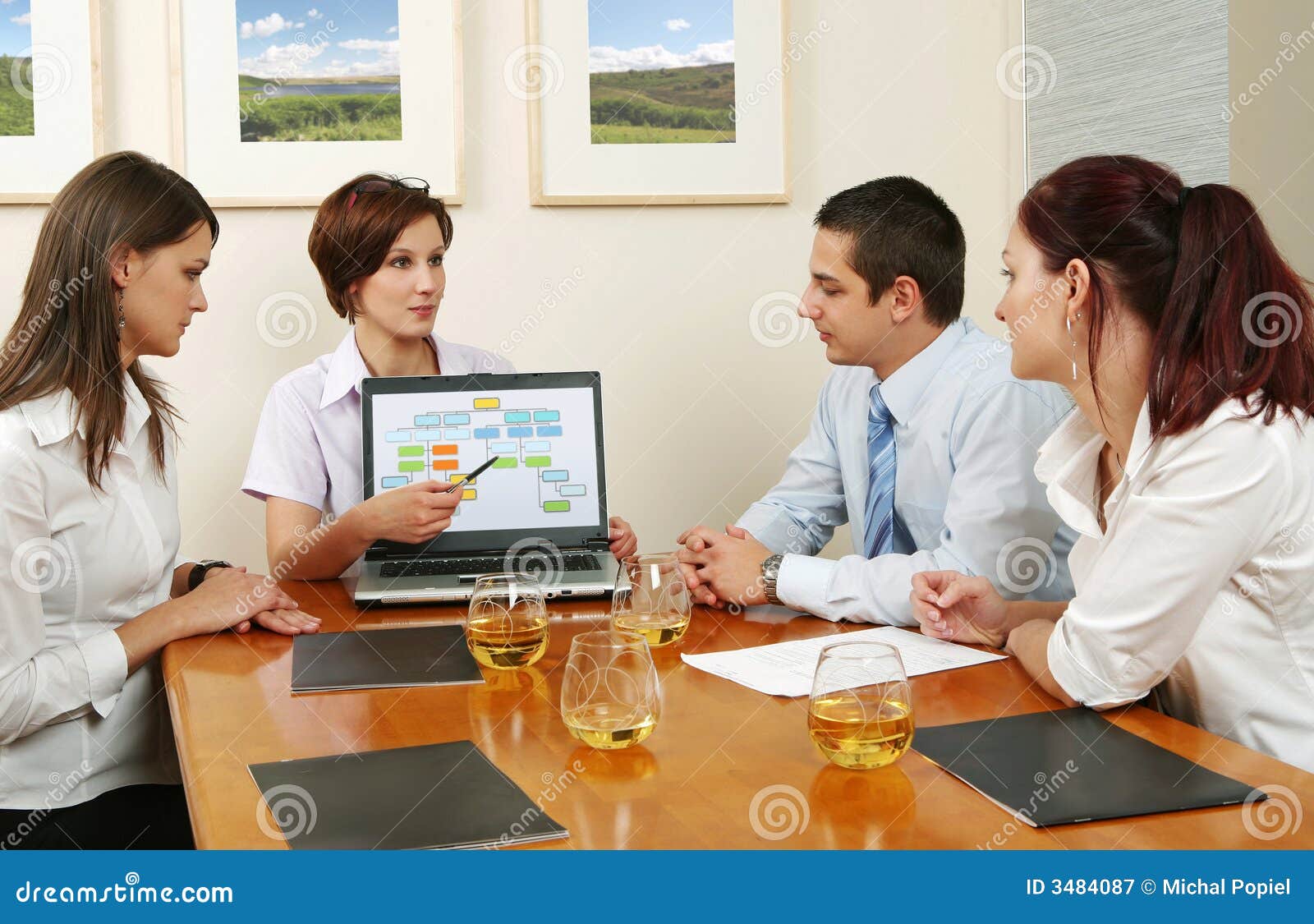 Business Negotiations stock image. Image of female, beautiful - 3484087