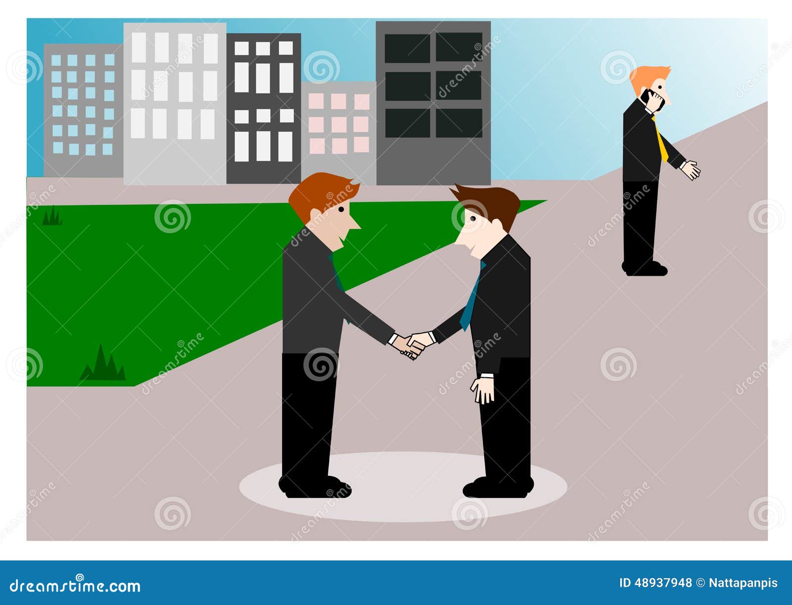 Business Negotiations, Cartoon Concept Stock Illustration ...