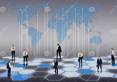 Business network stock illustration. Illustration of online - 23403803