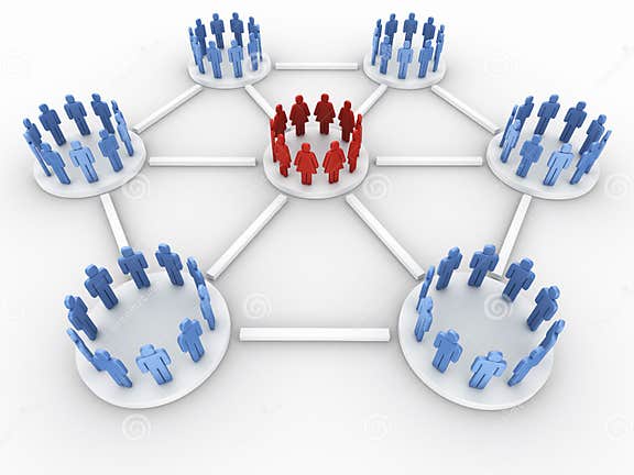 Business network stock illustration. Illustration of businessman - 5725593