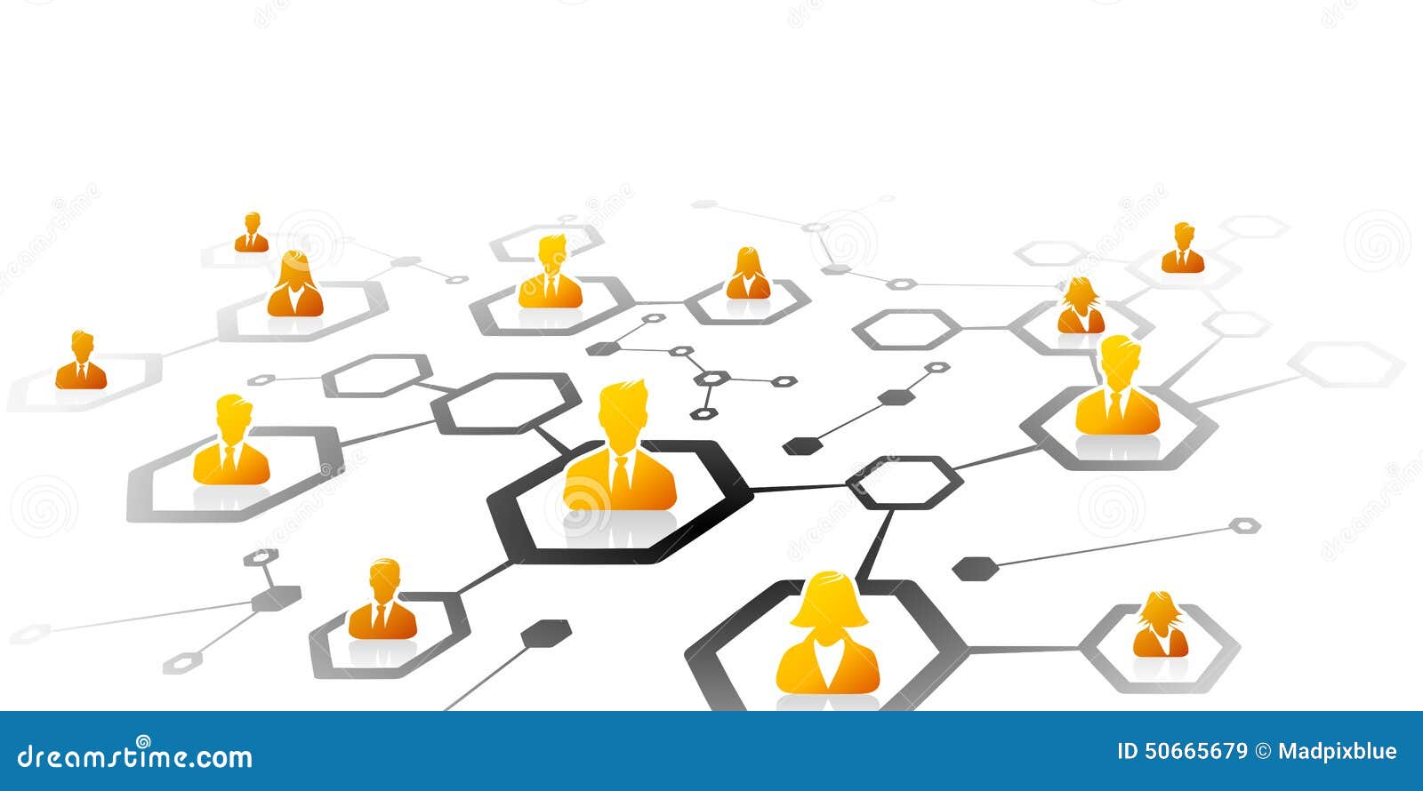 Business network stock vector. Illustration of anonymous - 50665679