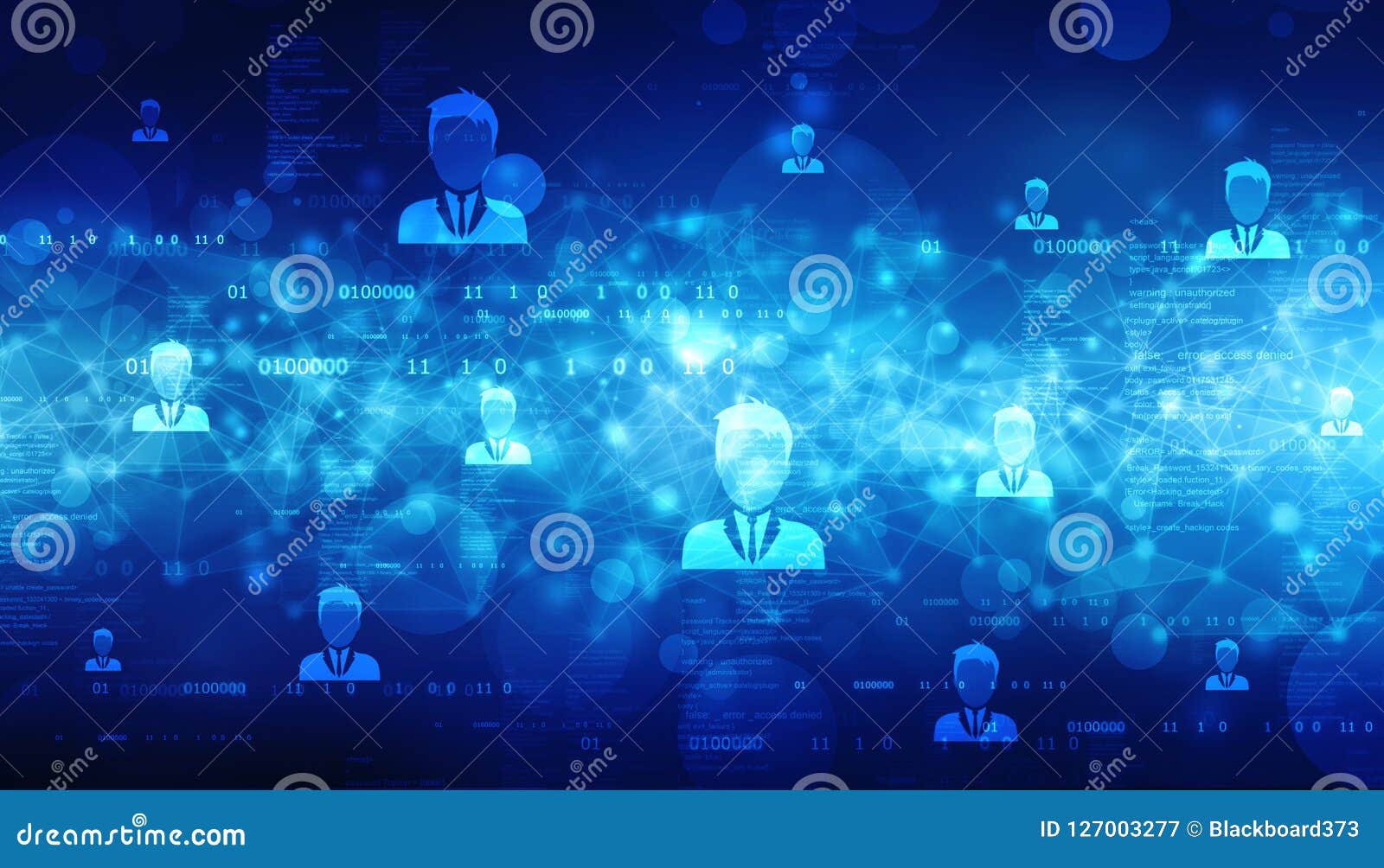 Business Network Concept Background, Digital Abstract Technology ...
