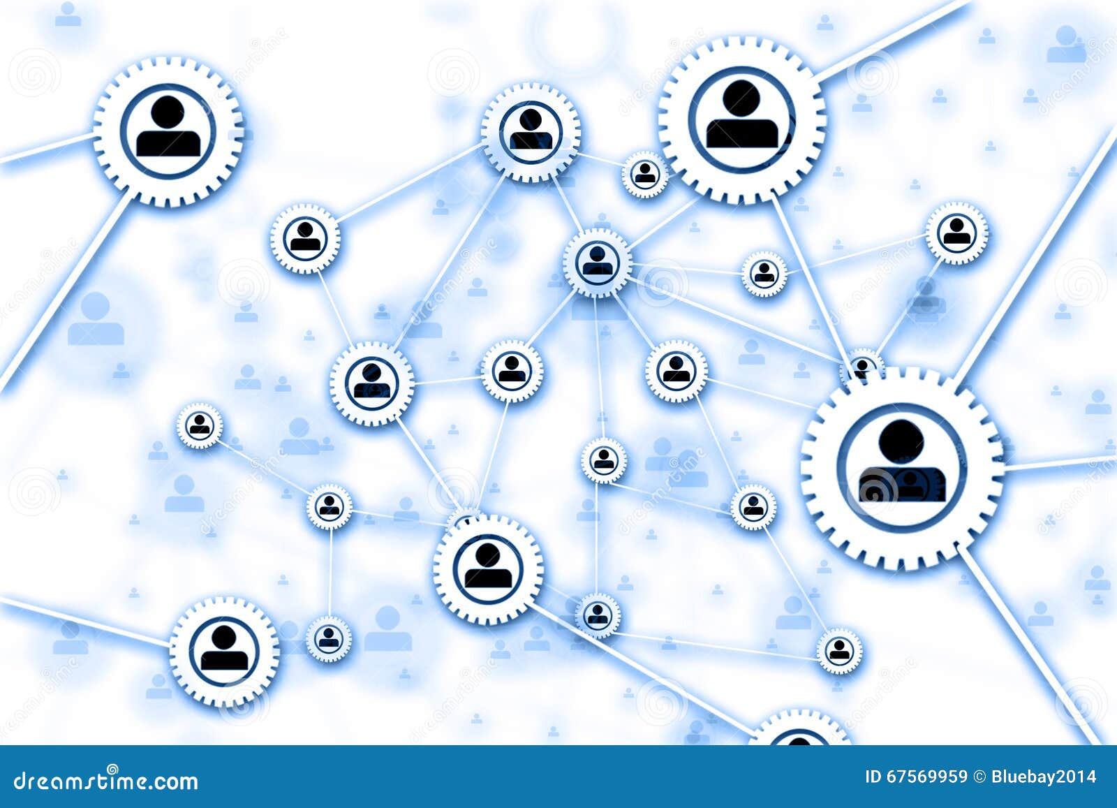 Business network concept stock illustration. Illustration of futuristic ...