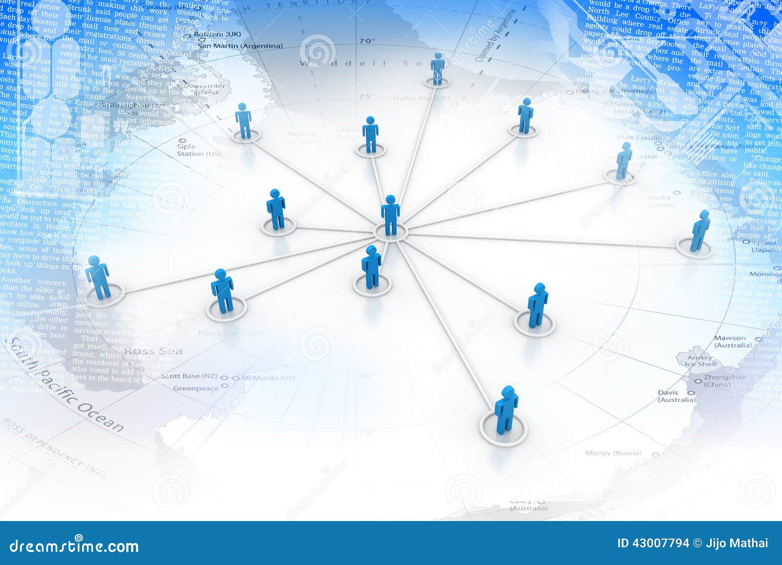 Business network concept stock illustration. Illustration of occupation ...