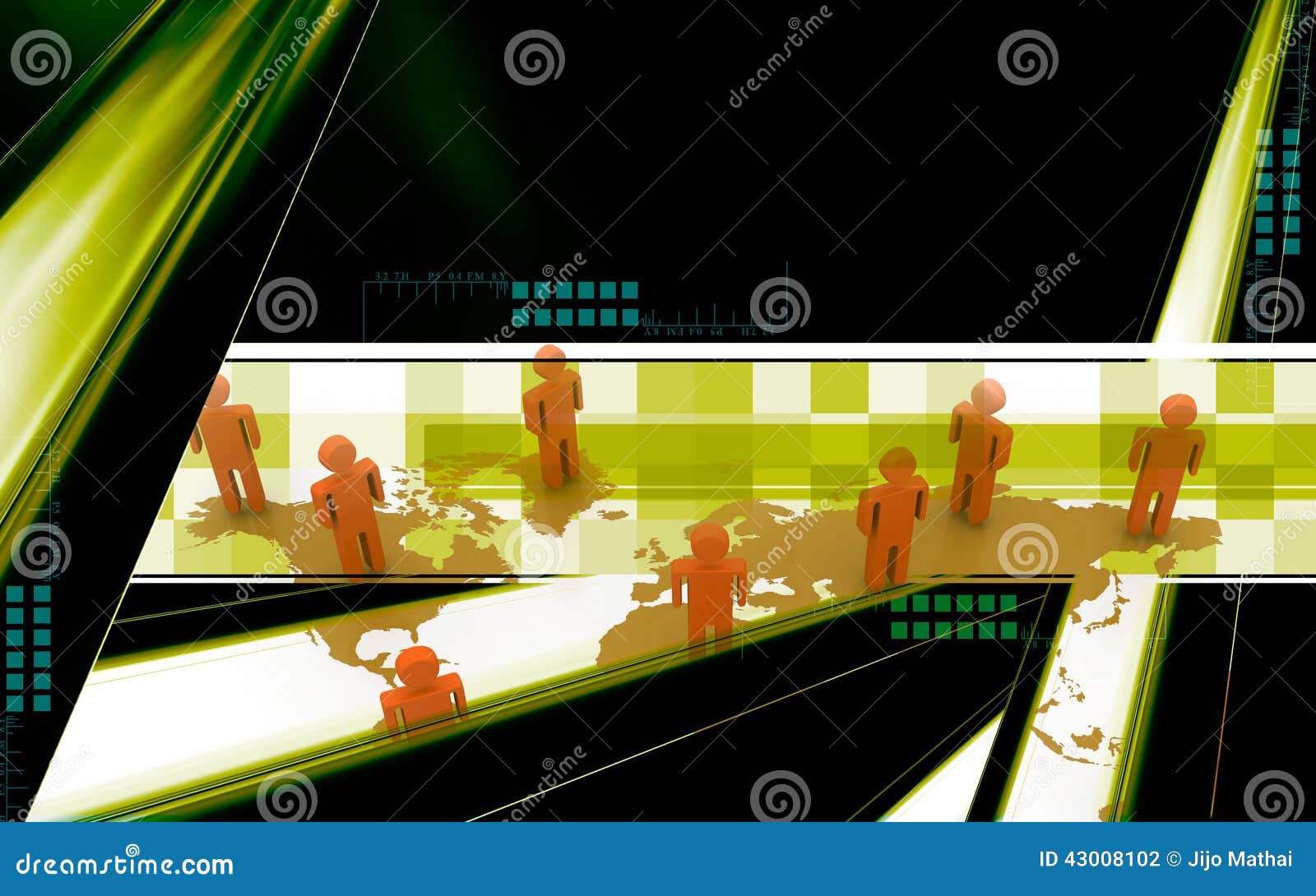Business network concept stock illustration. Illustration of group ...