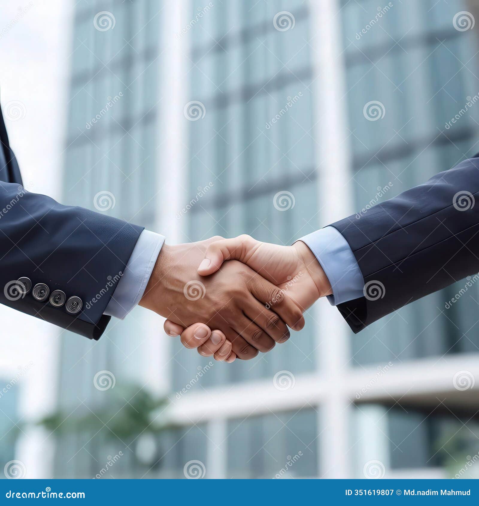 Business Network Concept with Handshake Businessman Stock Illustration ...