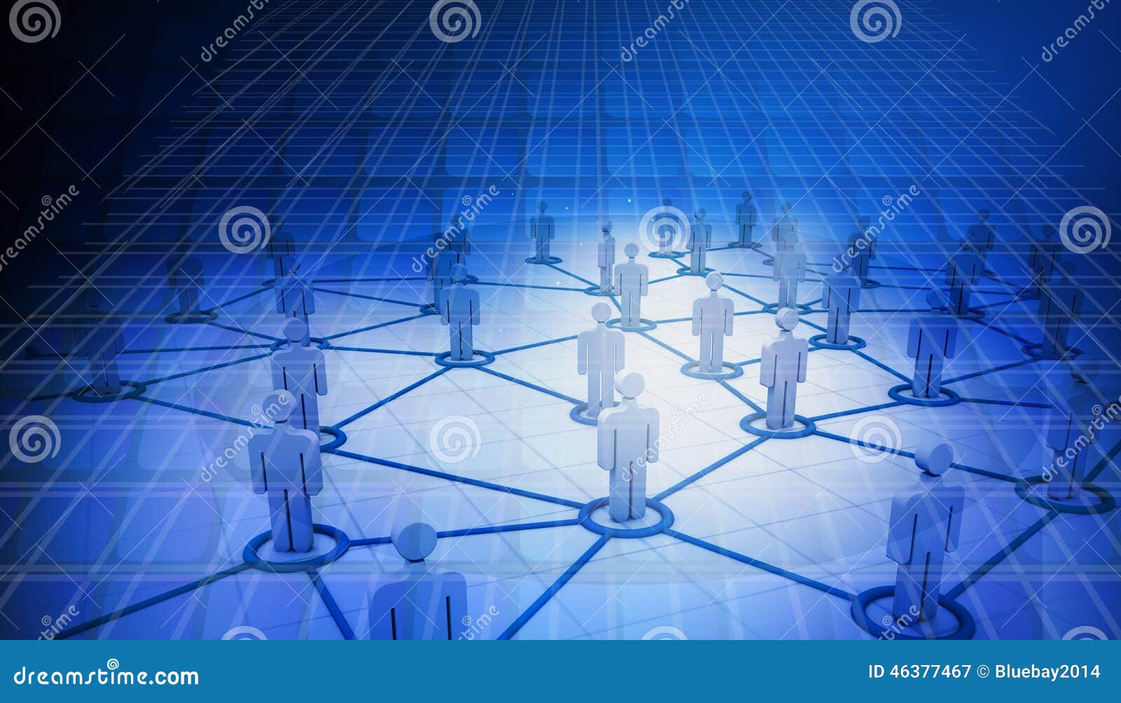Business Network Connections Stock Illustration - Illustration of ...