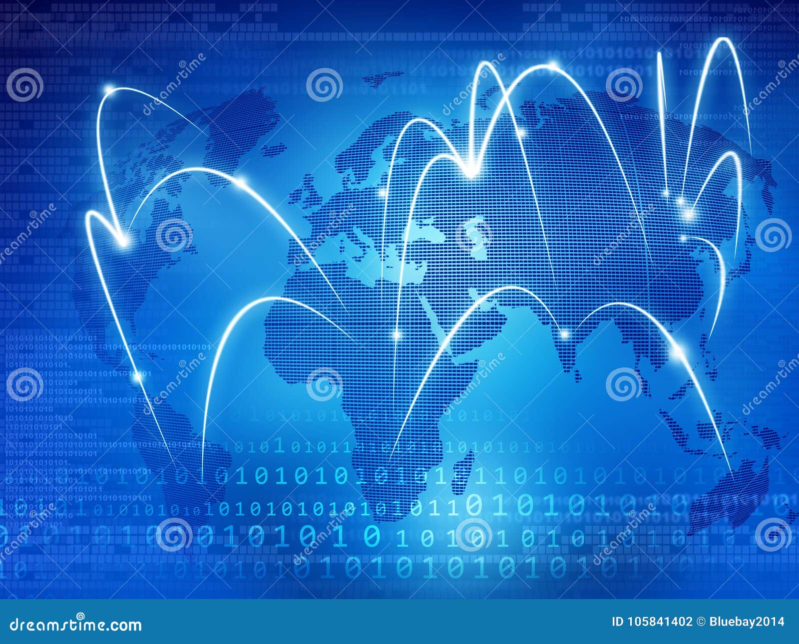 Business Network Connections Stock Illustration - Illustration of ...
