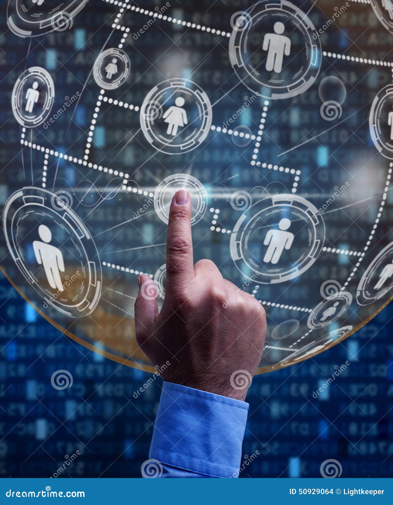 Business Network in the Digital Age Stock Photo - Image of connection ...