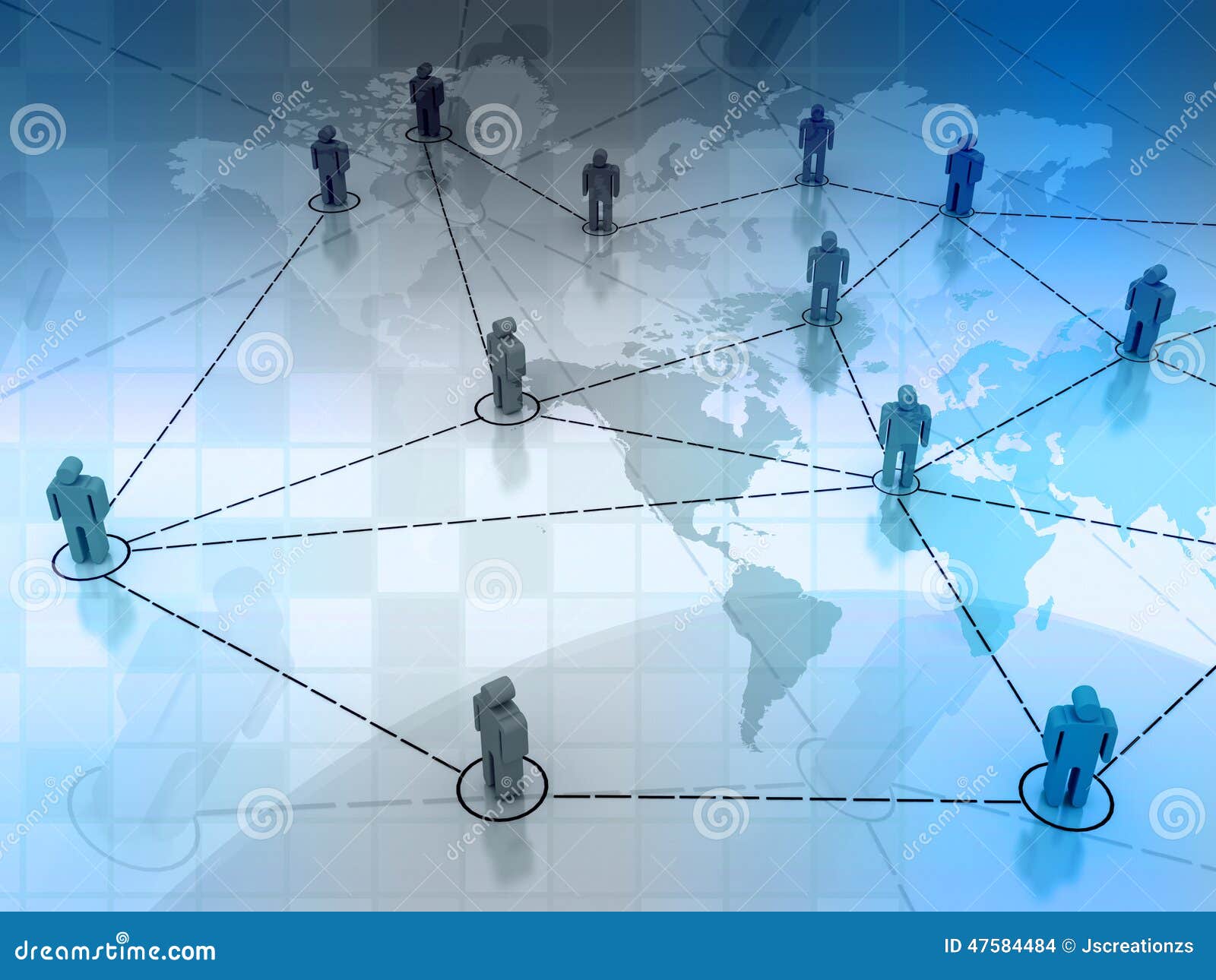 Business Network stock illustration. Illustration of partnership - 47584484