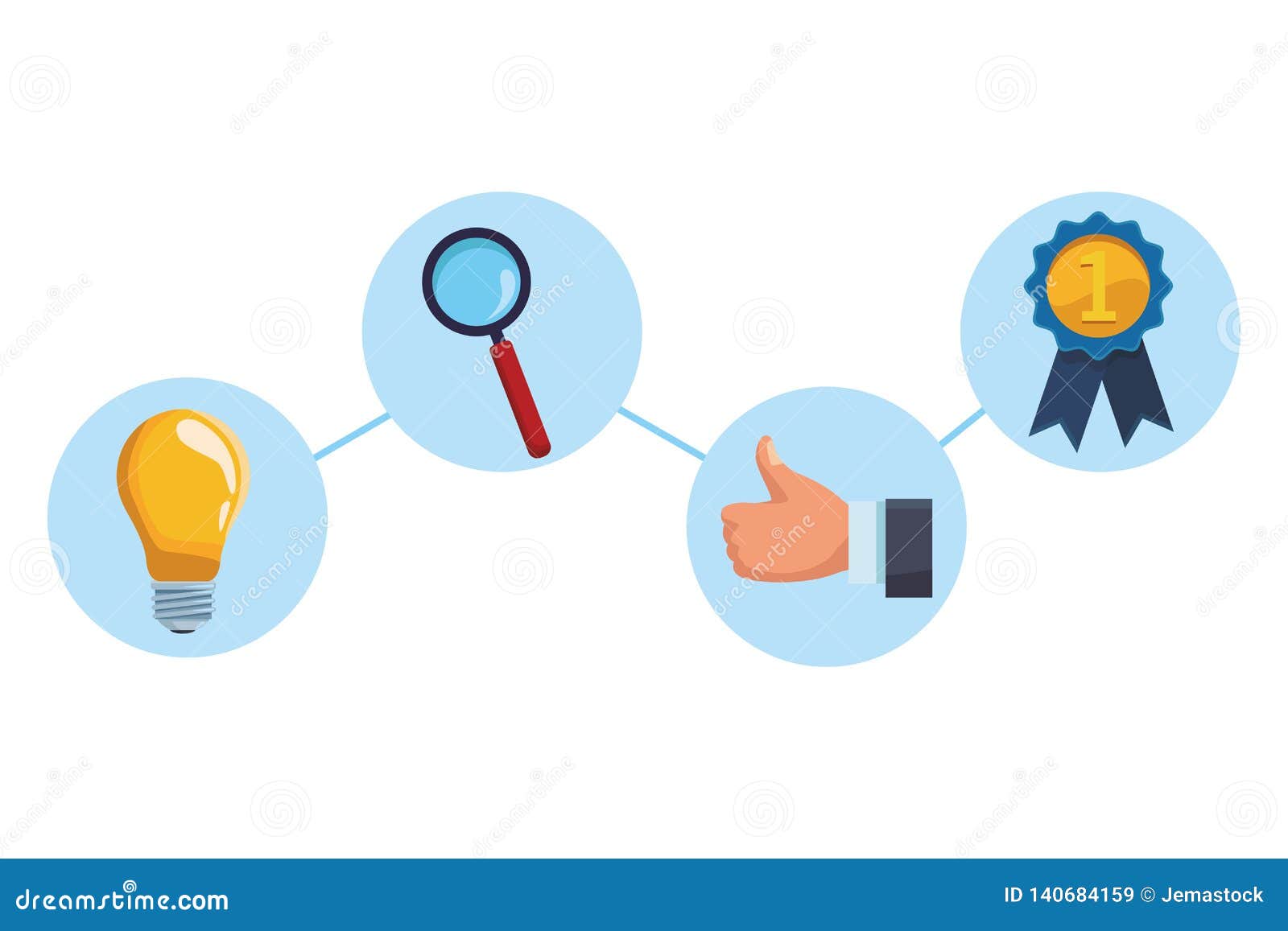 Business network elements stock vector. Illustration of expand - 140684159