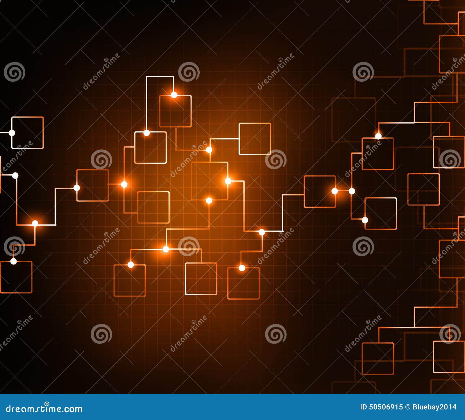 Network Flow On Night Megapolis City, Internet Of Things, High Speed ...