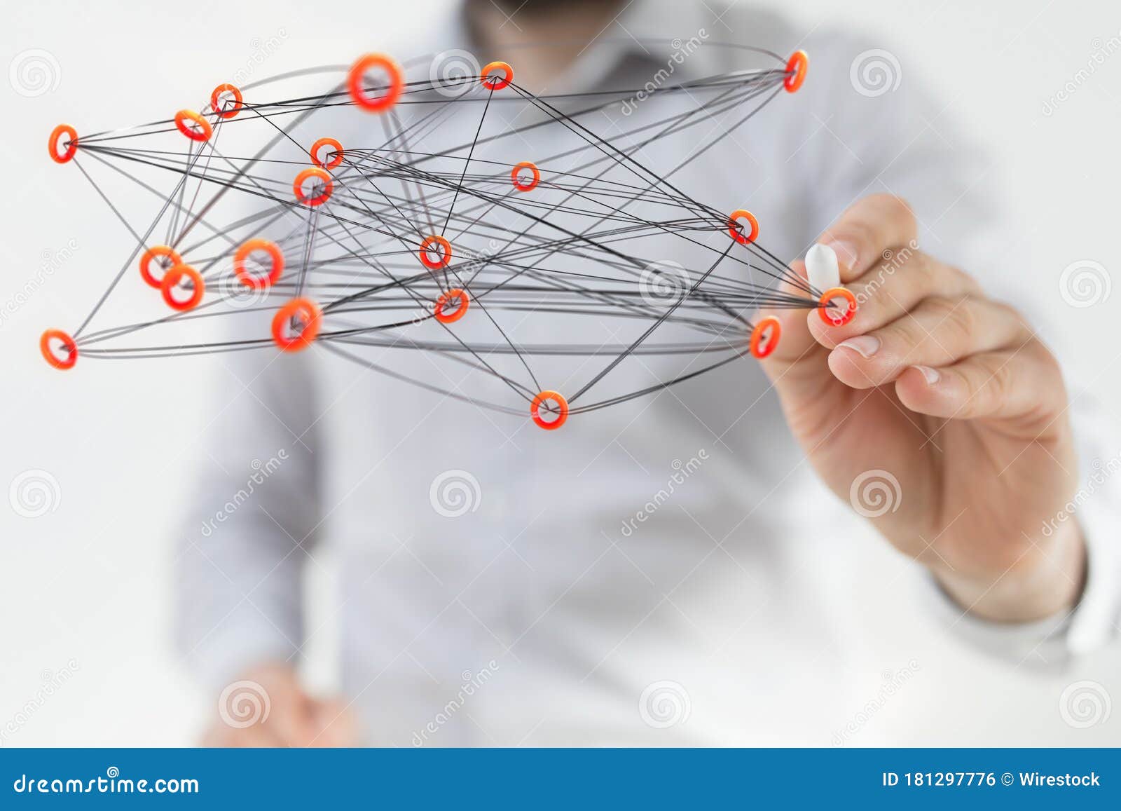 A Business Network Group in a Network Stock Photo - Image of connection ...