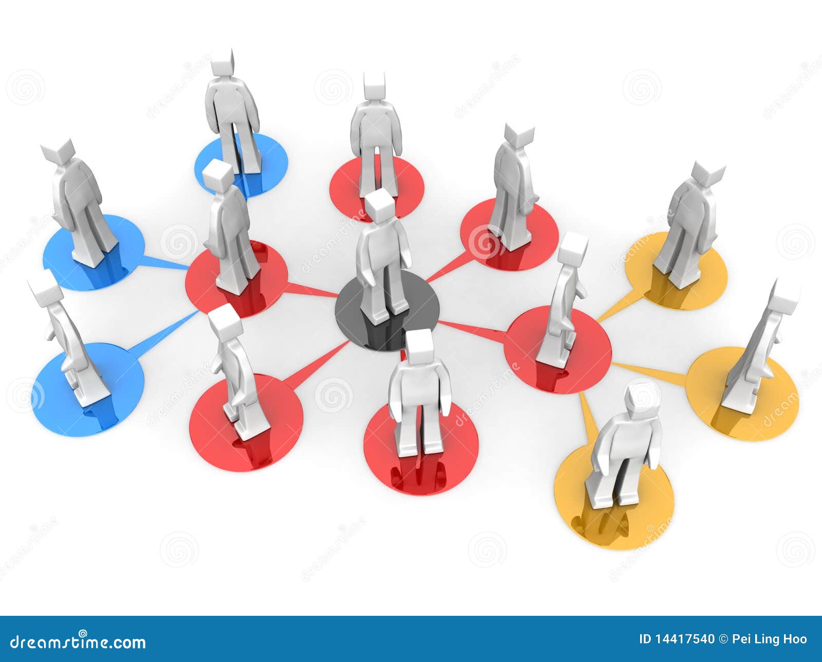 Business Network and Multi Level Concept Stock Illustration ...
