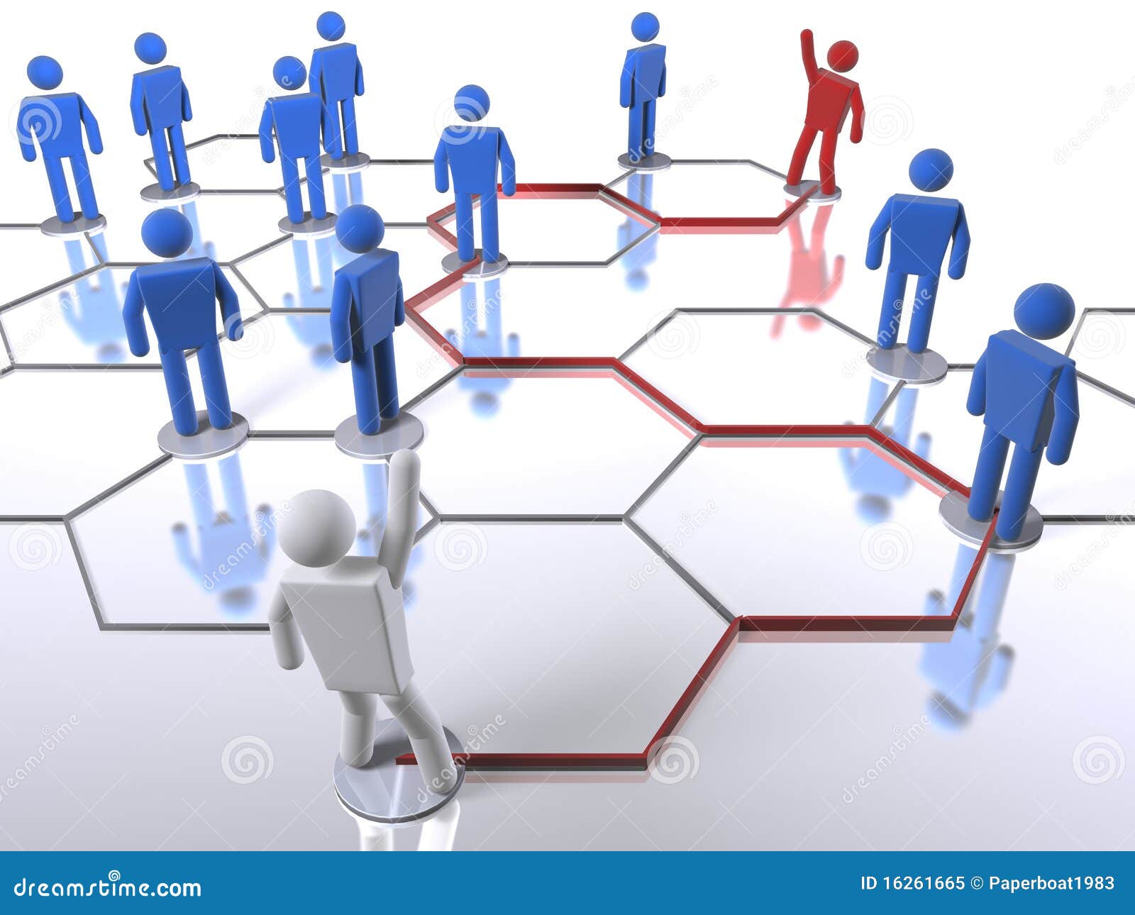 Business Network Person Search Stock Illustration - Illustration of ...