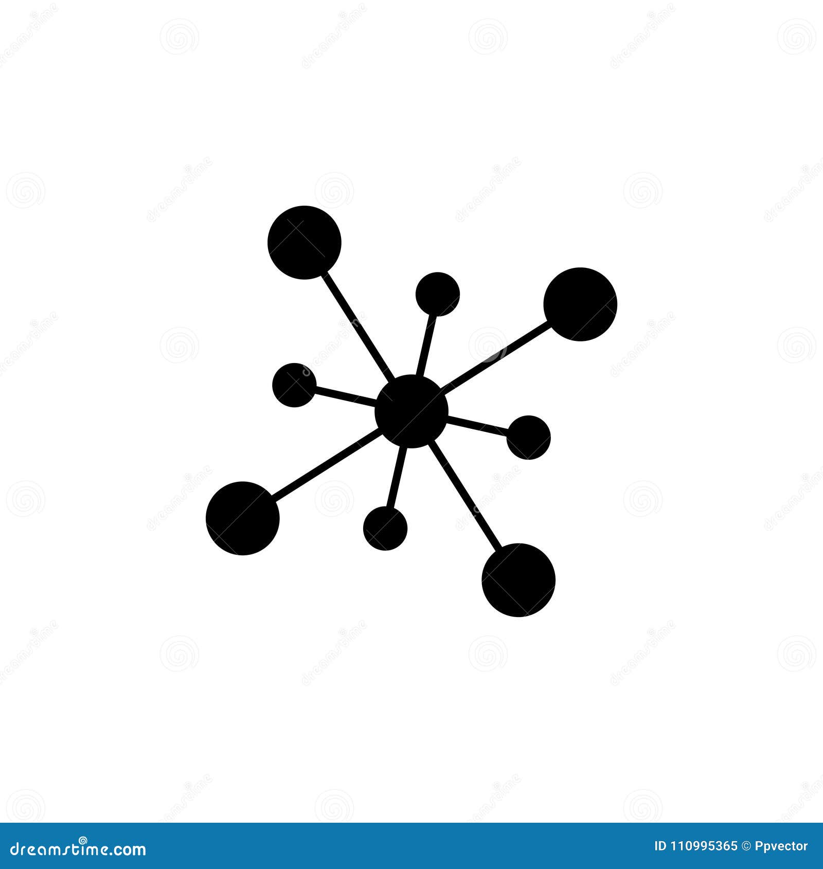 Business Network Vector Icon Symbol Stock Illustration - Illustration ...